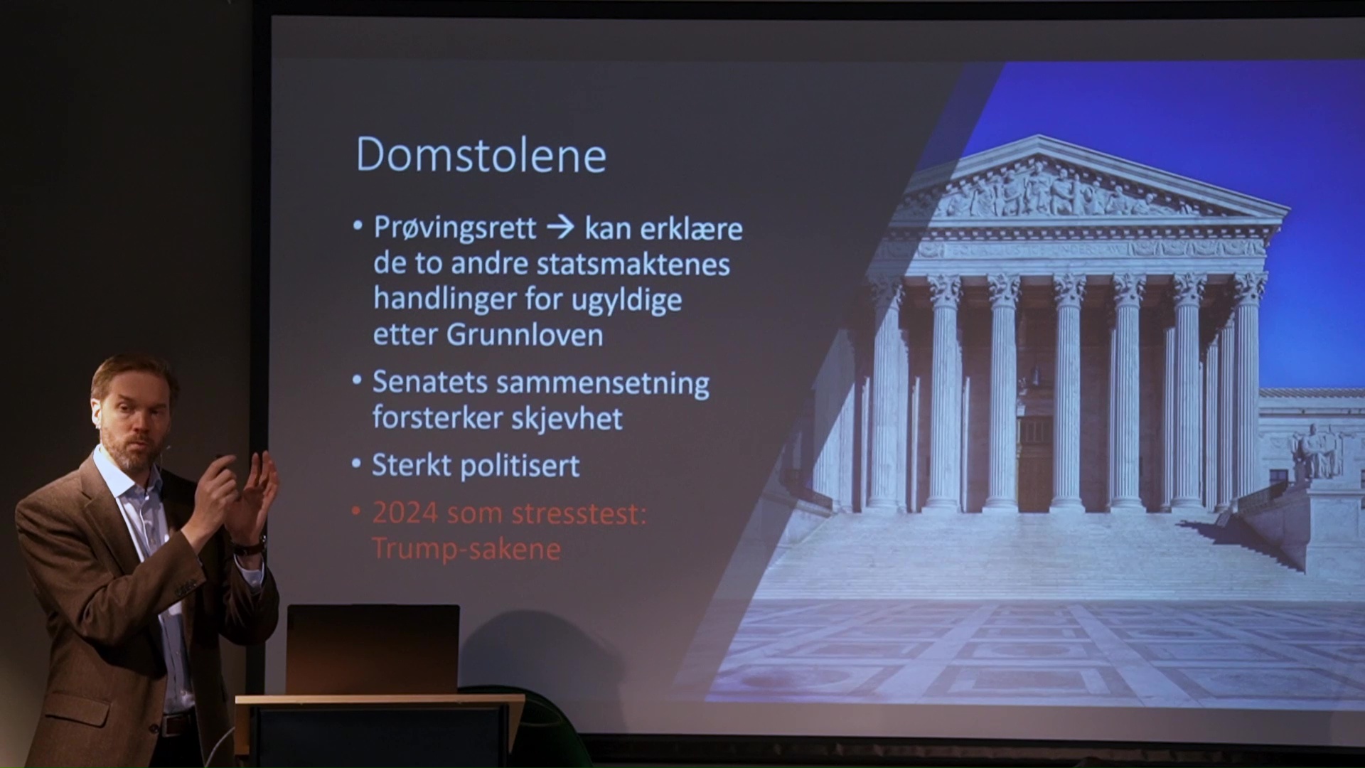 Er USA i stand til å styre seg selv? - Fornebu senioruniversitet